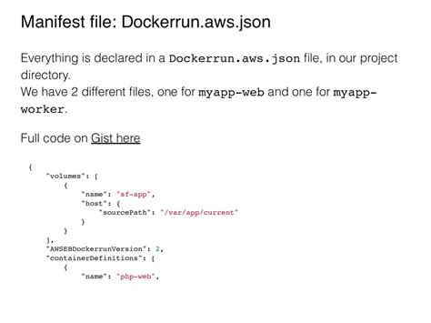 Deploy A Symfony Application On Aws Elastic Beanstalk With Docker Speaker Deck