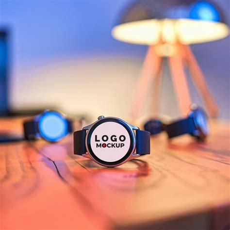 Smart Watch Logo Mockup Design Premium Ai Generated Psd