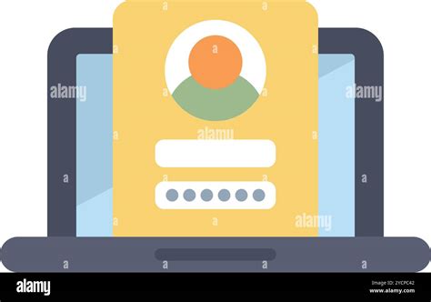 Laptop Computer Showing Login Screen With User Profile Icon Password Field And Username Field