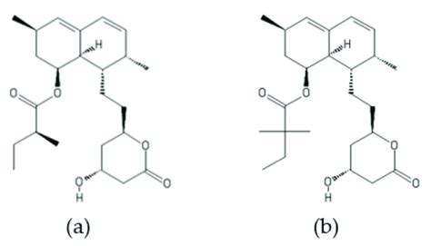 Structures Of A Lovastatin And B Simvastatin Download Scientific Diagram