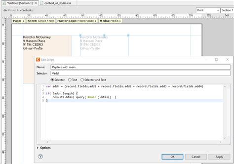 Replace Property Address Fields If Empty With Main Address Fields Ol Connect Enterprise