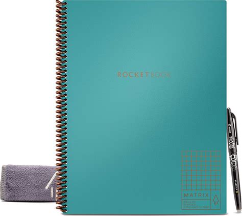 Rocketbook Matrix Graph Notebook Eco Friendly Reusable Notebook With 1 Pilot