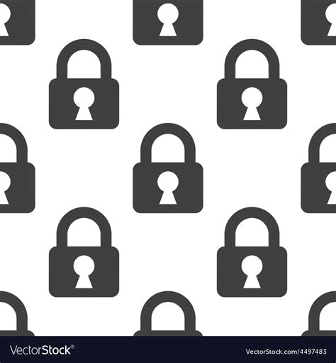 Lock Seamless Pattern Royalty Free Vector Image