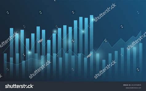 Bar Chart Line Graph Show Stock Stock Vector Royalty Free 2133710035