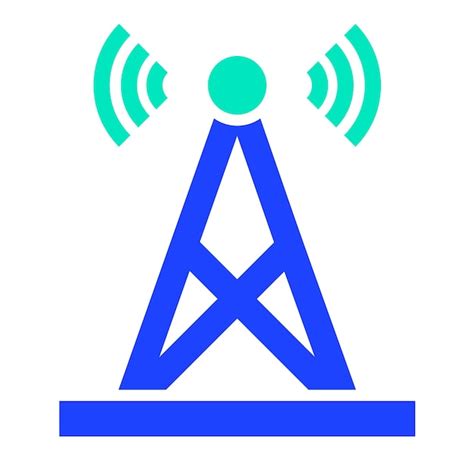 Premium Vector Signal Tower Vector Icon Design Illustration
