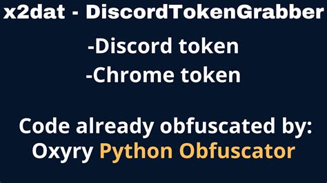 Github X2datdiscordtokengrabber A Pretty Good Token Grabber Made In