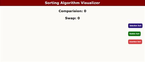 Sorting Algorithm Visualizer Using Html And Css In Javascript With Source Code Sourcecodester