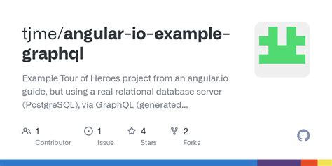 Github Tjmeangular Io Example Graphql Example Tour Of Heroes Github Tjmeangular Io Example Graphql Example Tour Of Heroes