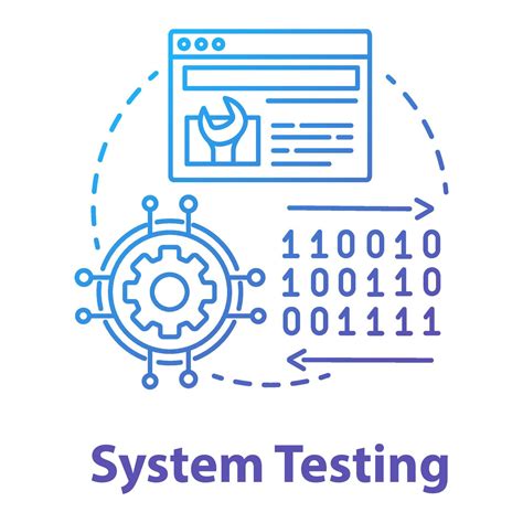 System Testing Concept Icon Software Development Stage Idea Thin Line Illustration Application