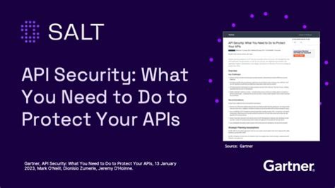 Salt Security On Linkedin Salt Security Gartner® Report Api Security What You Need To Do To…