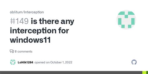 Is There Any Interception For Windows11 · Issue 149 · Oblitum