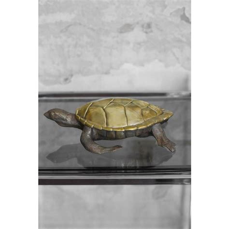 Brass Turtle Storage Box Chairish