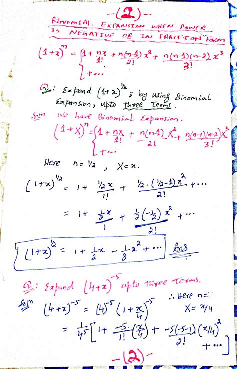 SOLUTION Binomial Theorem Notes Studypool SOLUTION Binomial Theorem Notes Studypool