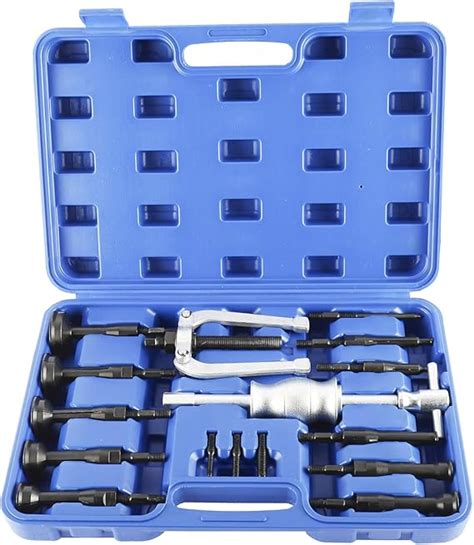 Amazon KUNTEC ブラインドインナーベアリング レース シールプラー ホールリムーバーセット スライドハンマー ツールキット ハンドリベッター