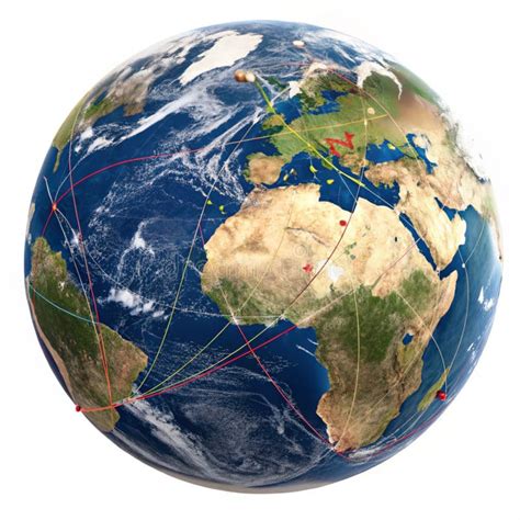 Global Network Connection With 3d Earth Globe Is Stock Illustration Illustration Of Modern