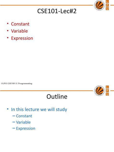 lecture 2 pdf variable computer science computer program