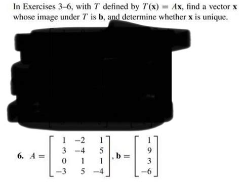 solved in exercises 3 6 with t defined by t x ax find a