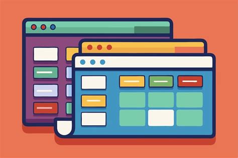 Colorful Tabs Showcase A Customizable User Interface Design Full Of