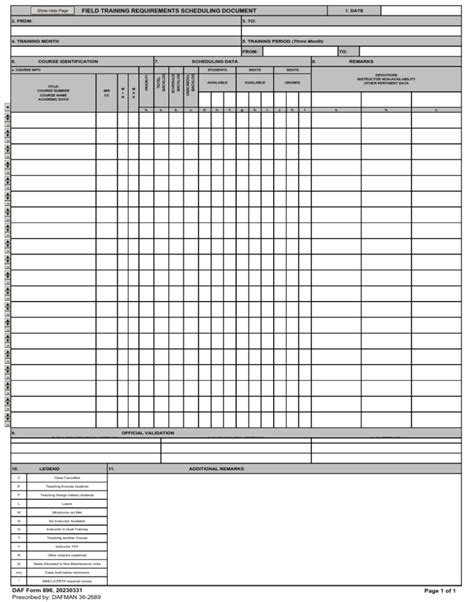 Daf Form 1286 Printable Form 2025