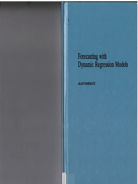 forecasting with dynamic regression models alan pankratz pdf