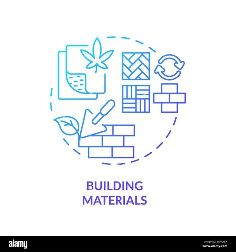 2d Gradient Building Materials Line Icon Concept Stock Vector Image And Art Alamy
