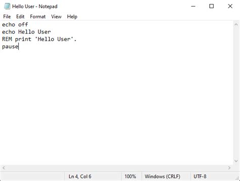 How To Write A Batch Script On Windows