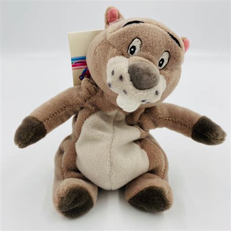 The Disney Store Winnie The Pooh Gopher Mini Bean Bag Plush Mom And