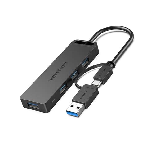 Vention ยูเอสบีฮับ 2 In 1 Interface To 4 Port Usb 3 0 รุ่น Chtbb