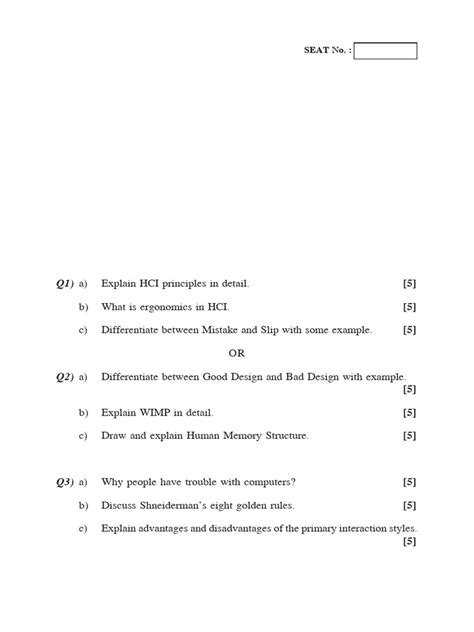 Sppu Te Aids Human Computer Interface Ele I Oct 2022 Pdf