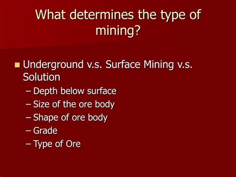 PPT Mining PowerPoint Presentation Free Download ID 1284592