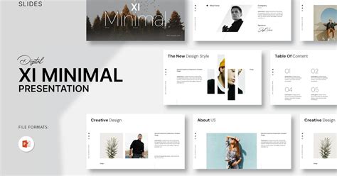 Xi Minimal Powerpoint Template Шаблоны презентаций Envato Elements
