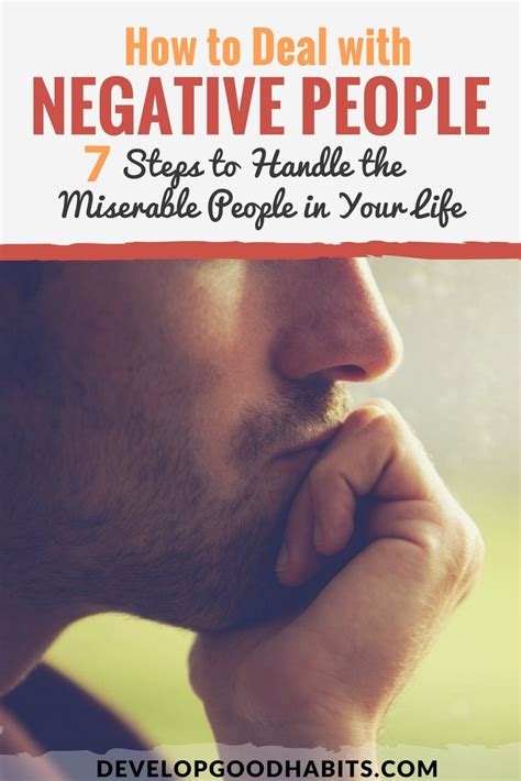 7 Steps To Deal With Negative Peoples Bad Attitudes Develop Good