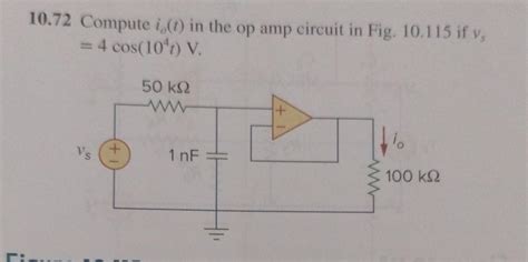 Solved 1072 Compute Iot In The Op Amp Circuit In Fig