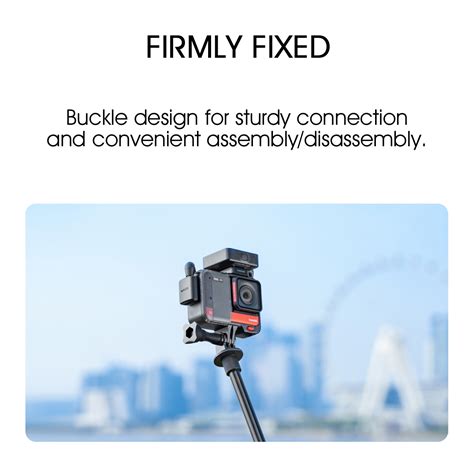 Insta Microphone Adapter Horizontal For ONE RS Action Camera With JG Superstore