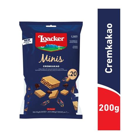 Loacker Minis Cremkakao Crispy Wafers Lazada Singapore