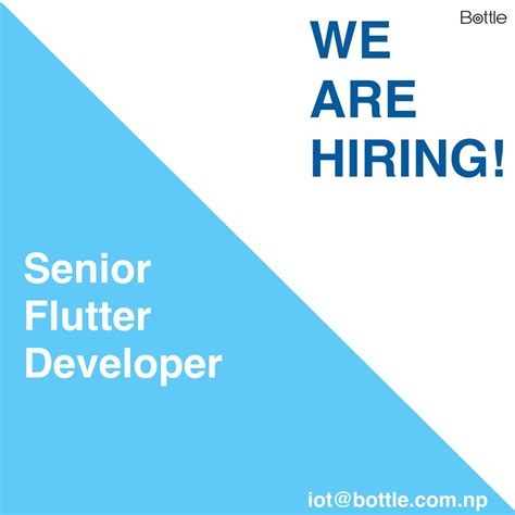 Tek Raj Ojha On Linkedin Flutter Flutterdeveloper Jobalert