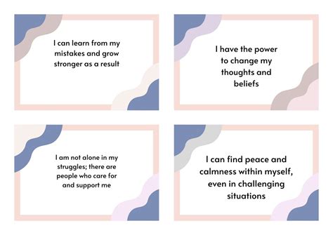 Dbt Coping Statements Flashcards Etsy
