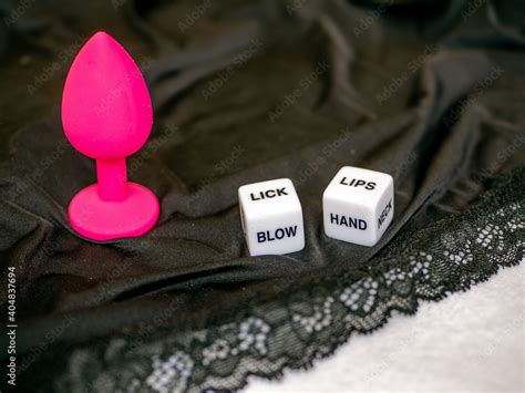 Playing Sexual Games With Cube Cube Nightgown And Plug On The Bed Cubes With Lick And Lips