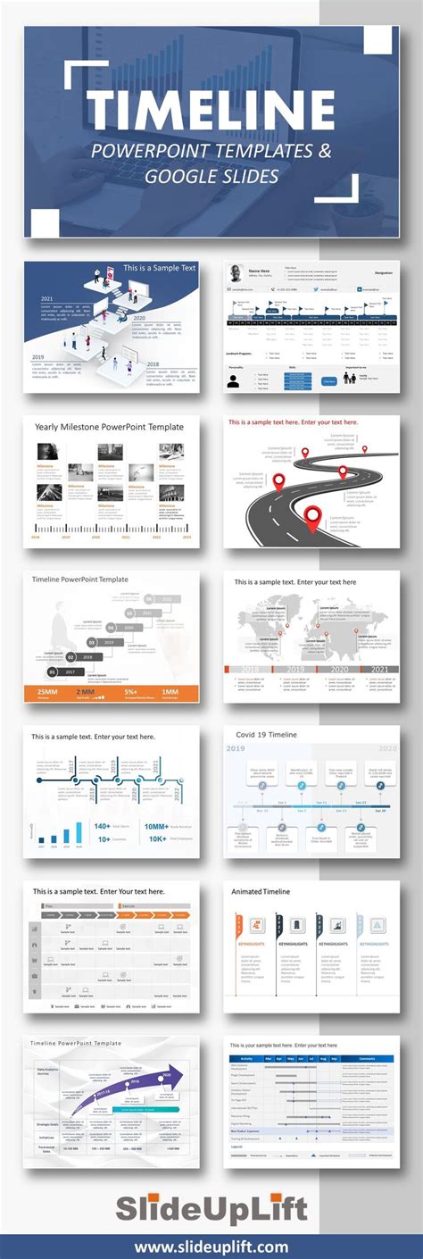 Timeline PowerPoint Templates SlideUpLift In 2022 Powerpoint