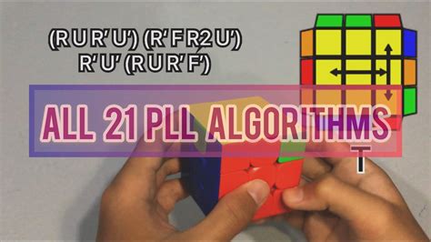 All 21 Pll Algorithms Youtube