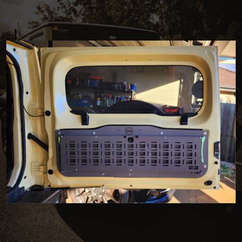 jimny rear dop down table with m o l l e panel get good gear