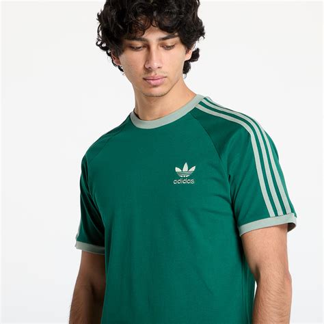Adidas Adicolor Classics 3 Stripes T Shirt Collegiate Green Footshop