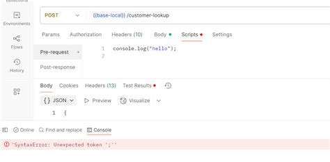 Postman Script Syntax Error Unexpected Token Help Hub Postman