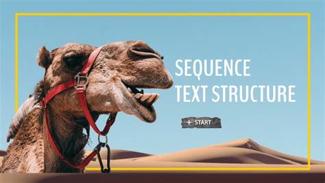 Sequencing Text Structure Genially