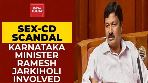 Karnataka Minister Ramesh Jarkiholi Embroiled In Sex Cd Scandal India