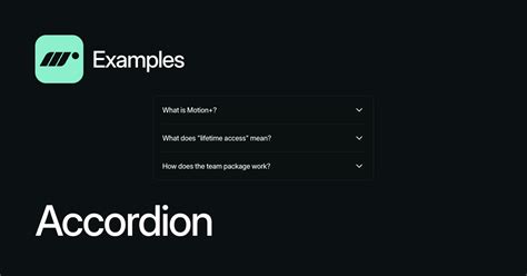 Accordion — Motion Example