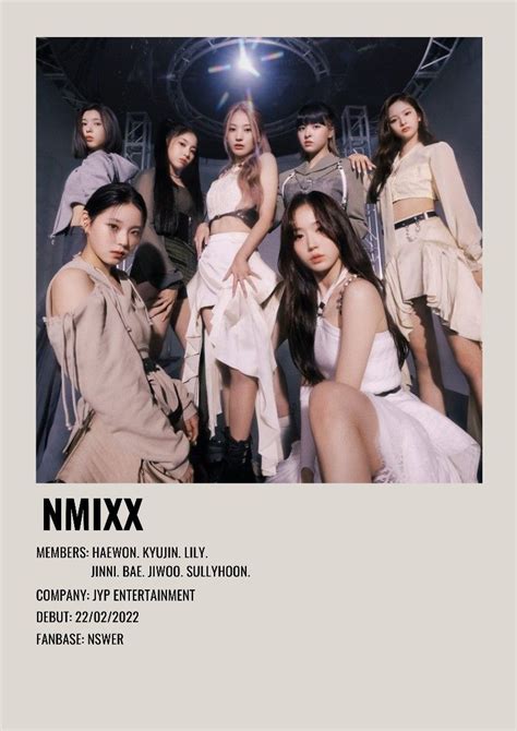 Nmixx Polaroid Poster Groups Poster Music Poster Ideas Minimalist Poster