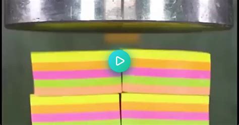 Post It Notes Vs Hydraulic Press Album On Imgur