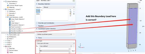 boundary condition assignment for periodic structure in comsol
