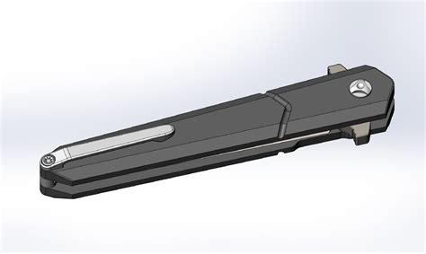 三种战术折刀 SOLIDWORKS 2016 模型图纸下载 懒石网